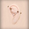 Nasallang, High Nostril Jewelry, Bridge Piercing Jewelry, Eyebrow ...