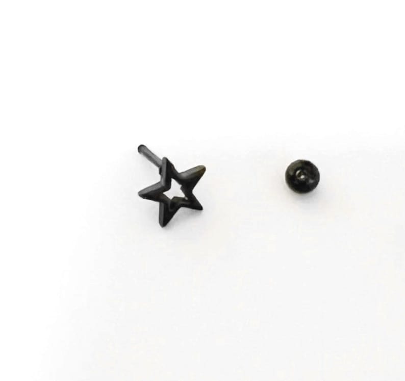 Star Helix Piercing: 16G Stainless Steel Barbell Jf - Etsy
