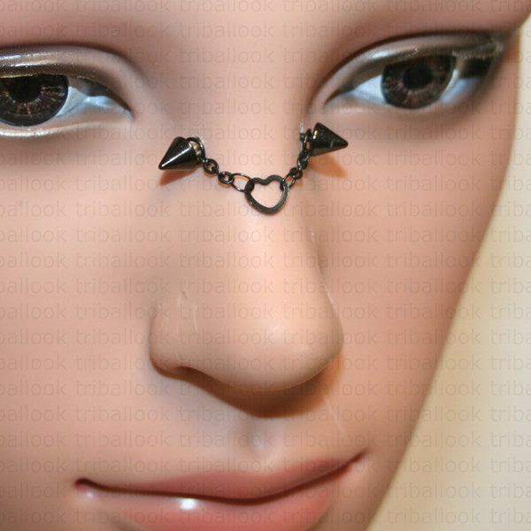 Heart Nose Chain - Etsy