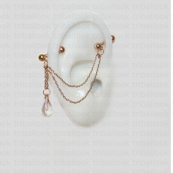 Bar Double Piercing - Etsy