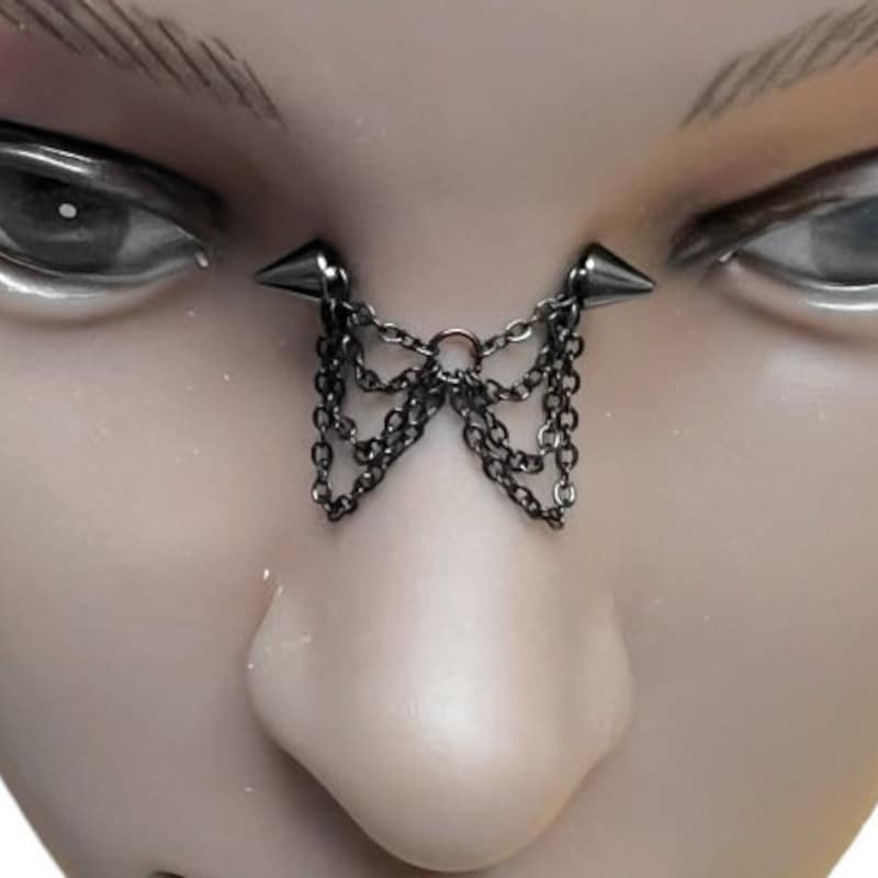 Heart Nose Chain - Etsy