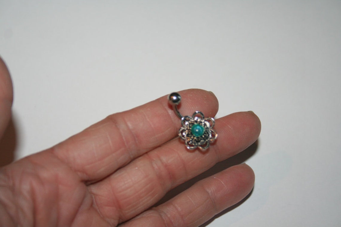 Belly Bar Belly Button Jewelry Navel Piercing Bar - Etsy