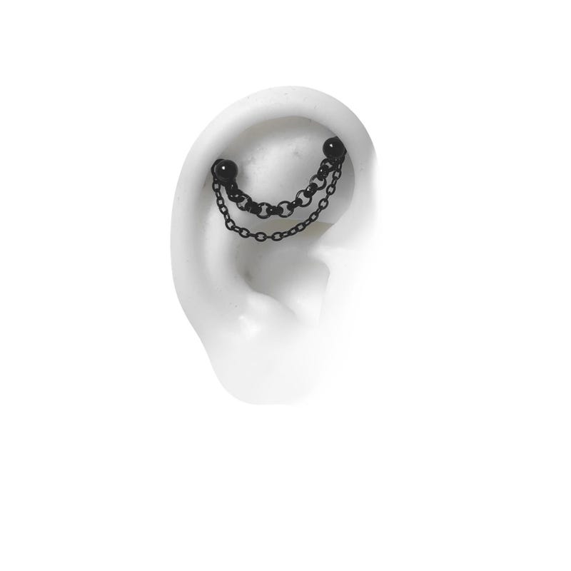 Faux Industrial Piercings - Etsy