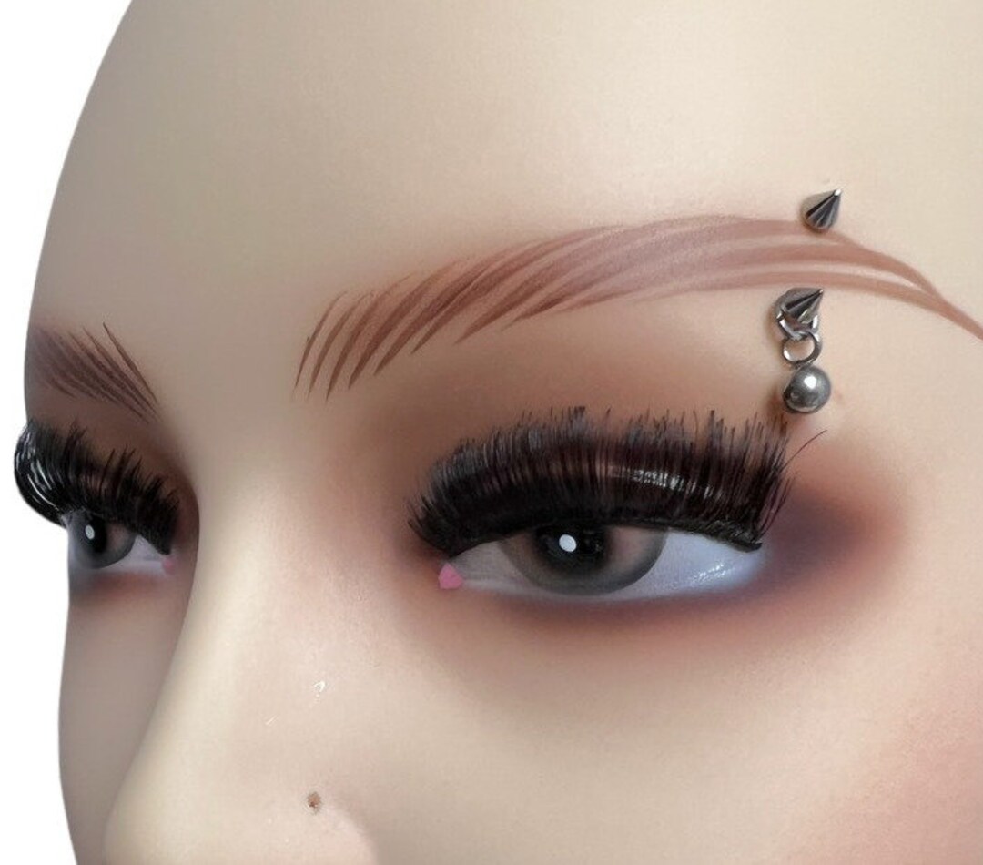 Spike Eyebrow Barbell: 316L Stainless Steel Piercing Jewelry Jf - Etsy