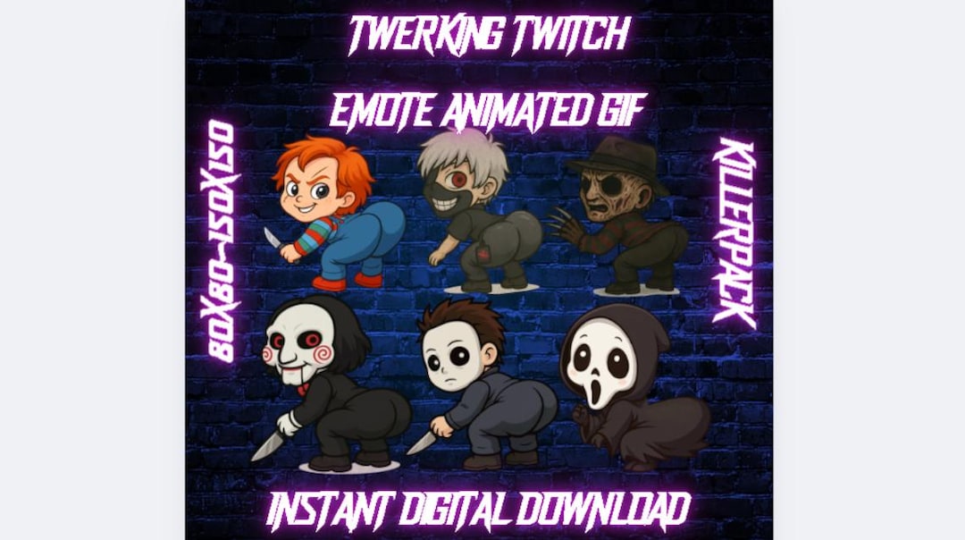 Twerking Horror Killer Emote Pack – Animated GIF Bundle – Ghostface ...
