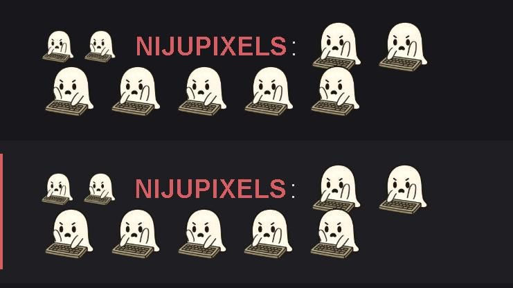 Chibi Ghost Keyboard Smash Emote – Animated Twitch GIF – Cute Streaming ...