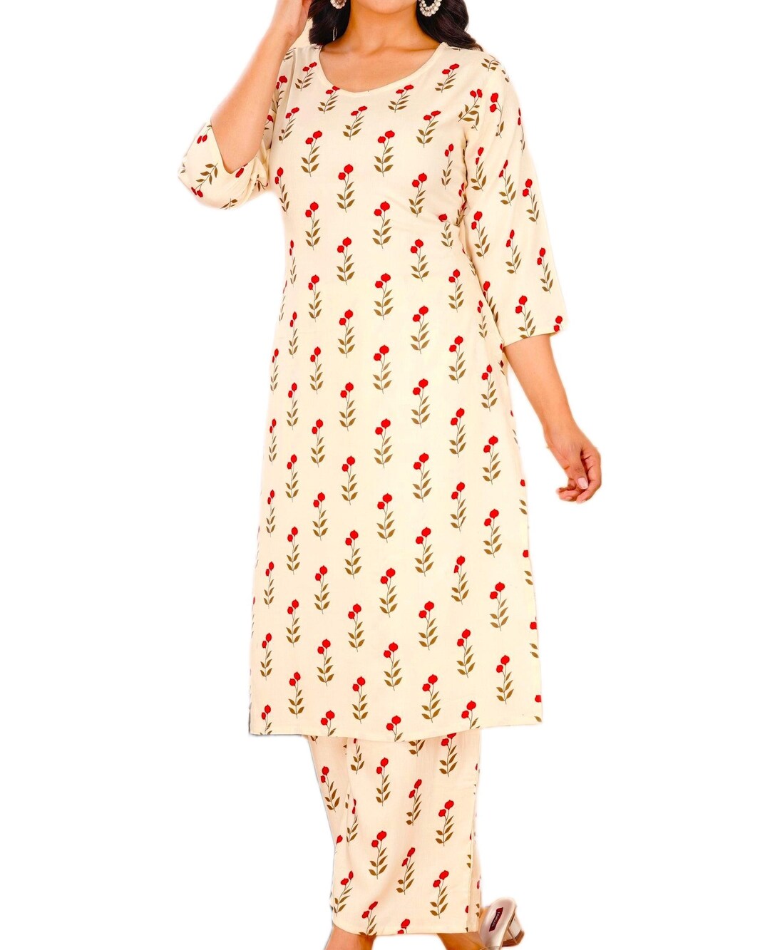 Plus Size Printed Co-ord Set, Salwar Suit, up to 7XL - Etsy