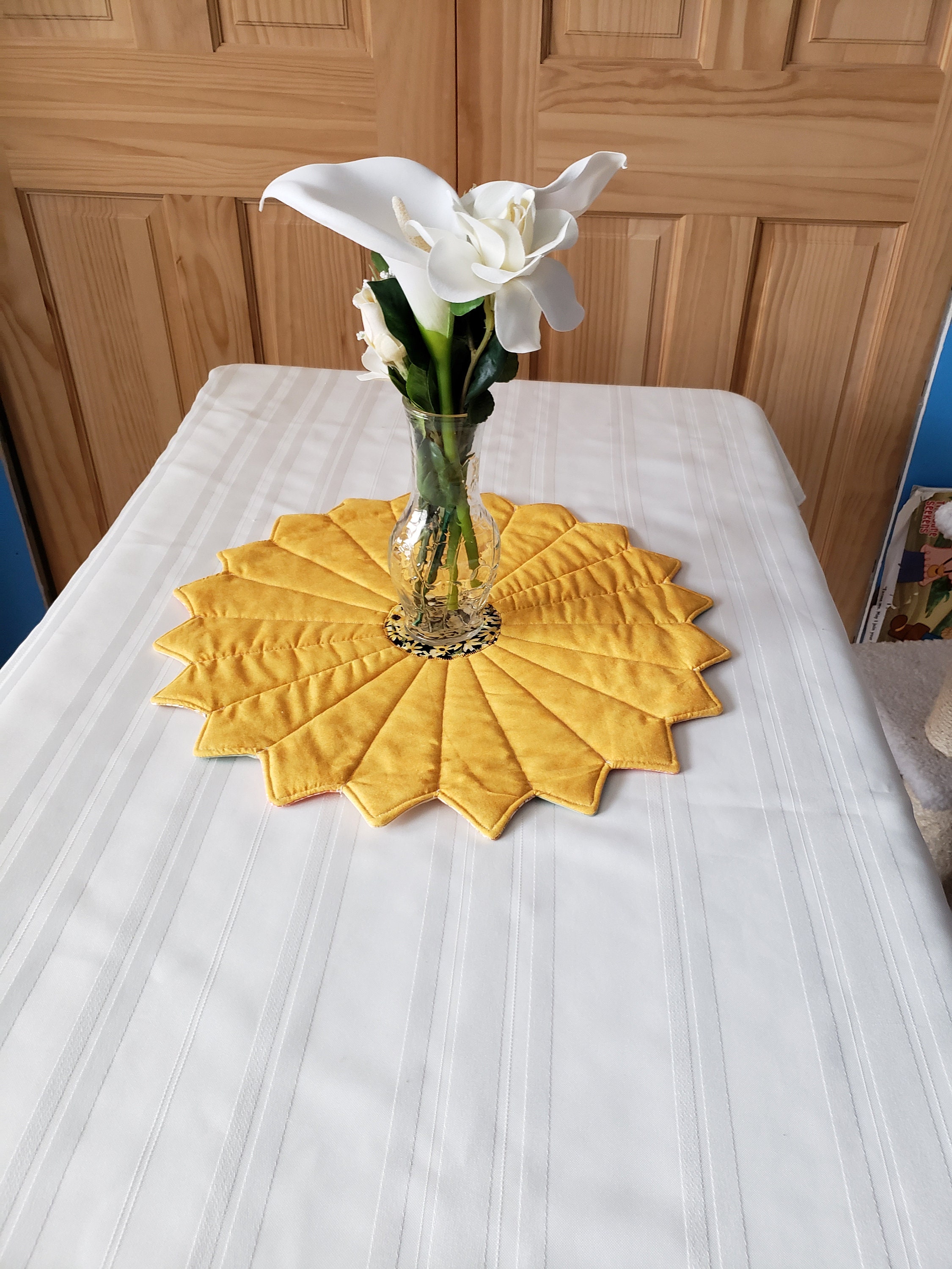 Table Topper - Quilted - Reversible - Multicolor - Etsy