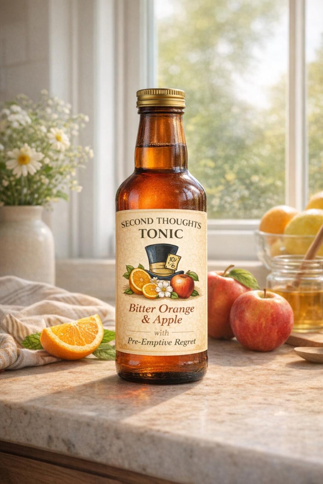 Alice in Wonderland Bottle Label: Mad Hatter Tonic (digital Download ...