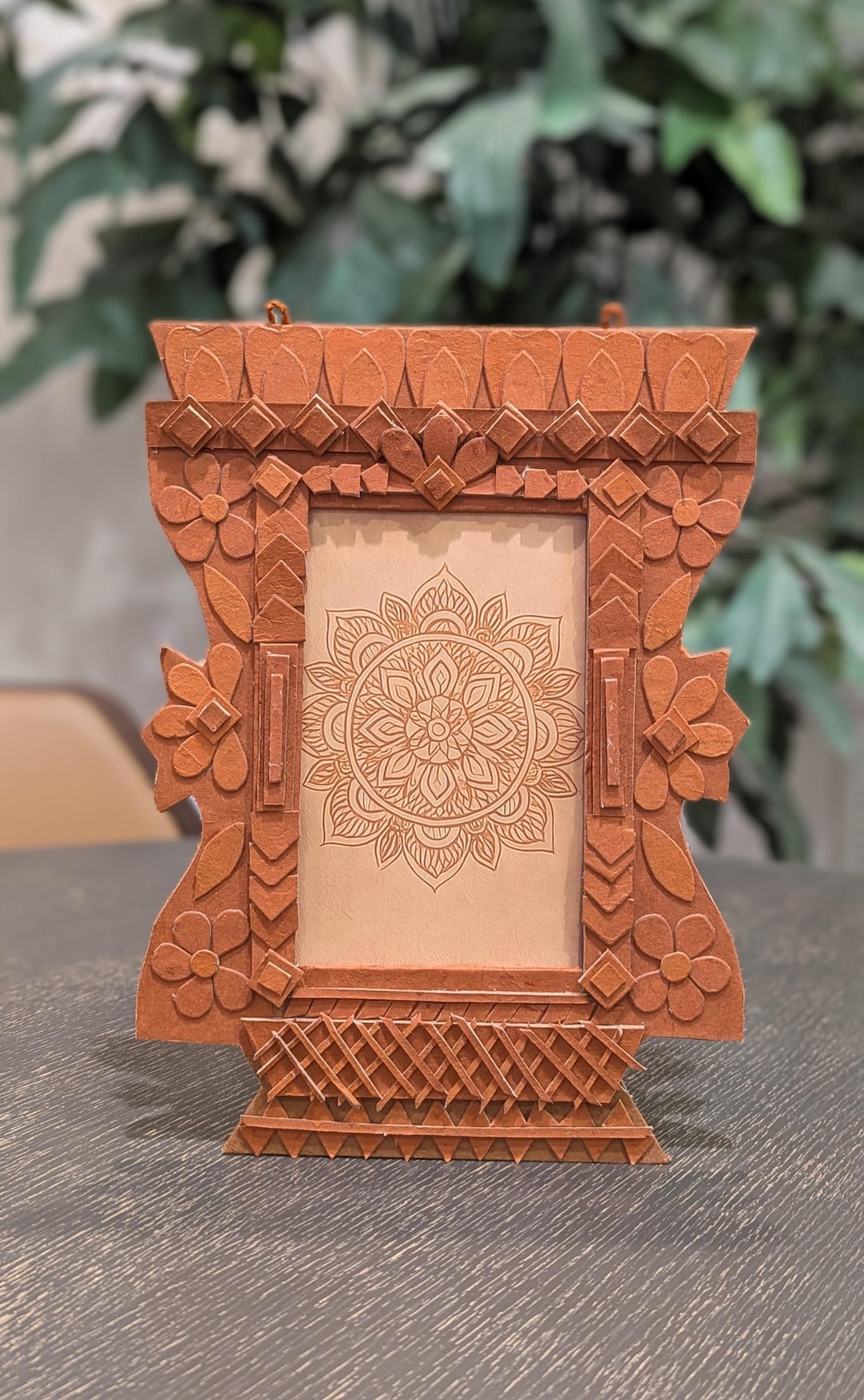 Handmade Nepali Lokta Paper Photo Frame: 5x7 Ethnic Decor - Etsy