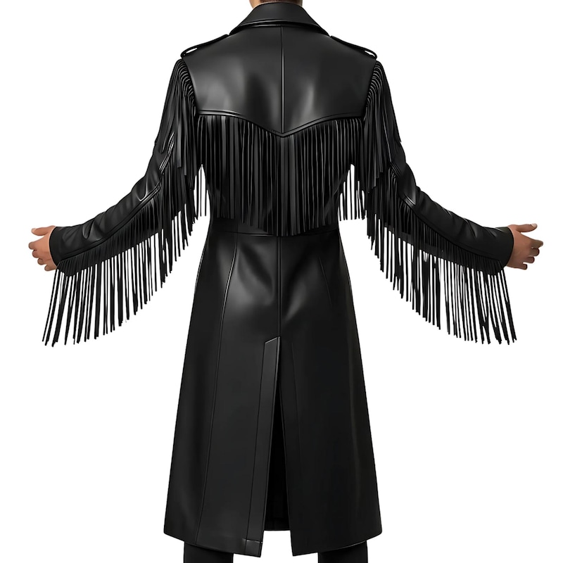 Fringe Black Duster - Etsy
