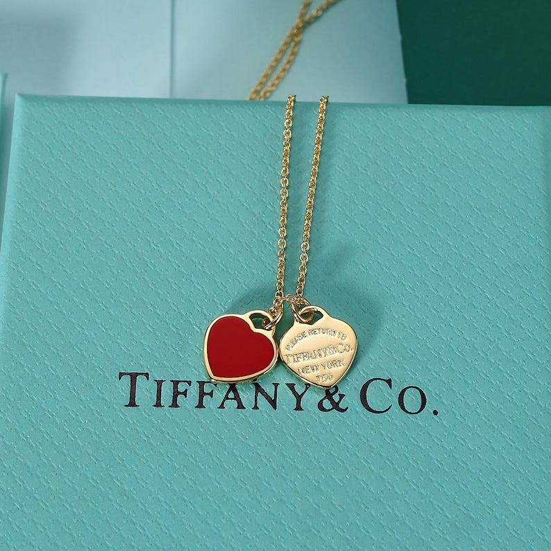 Tiffany Necklace, Love Necklace, Silver Necklace, Gift Box, Gift for ...