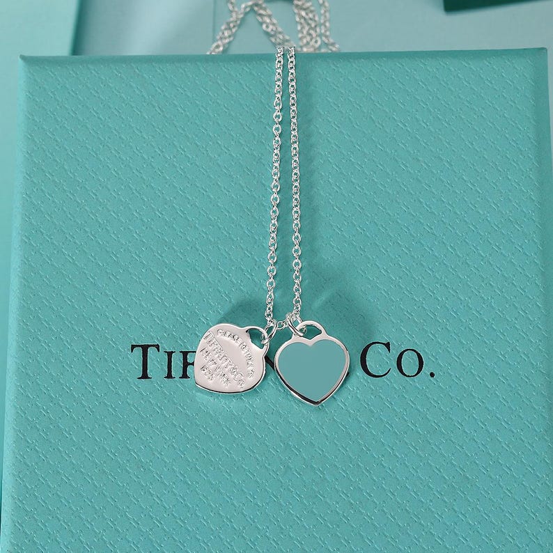 Tiffany Necklace, Love Necklace, Silver Necklace, Gift Box, Gift for ...