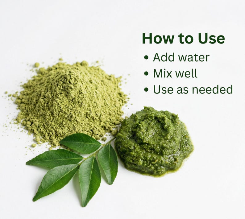 Organic Curry Leaf Powder | Kadi Patta Powder | Natural Hair Care, Face ...