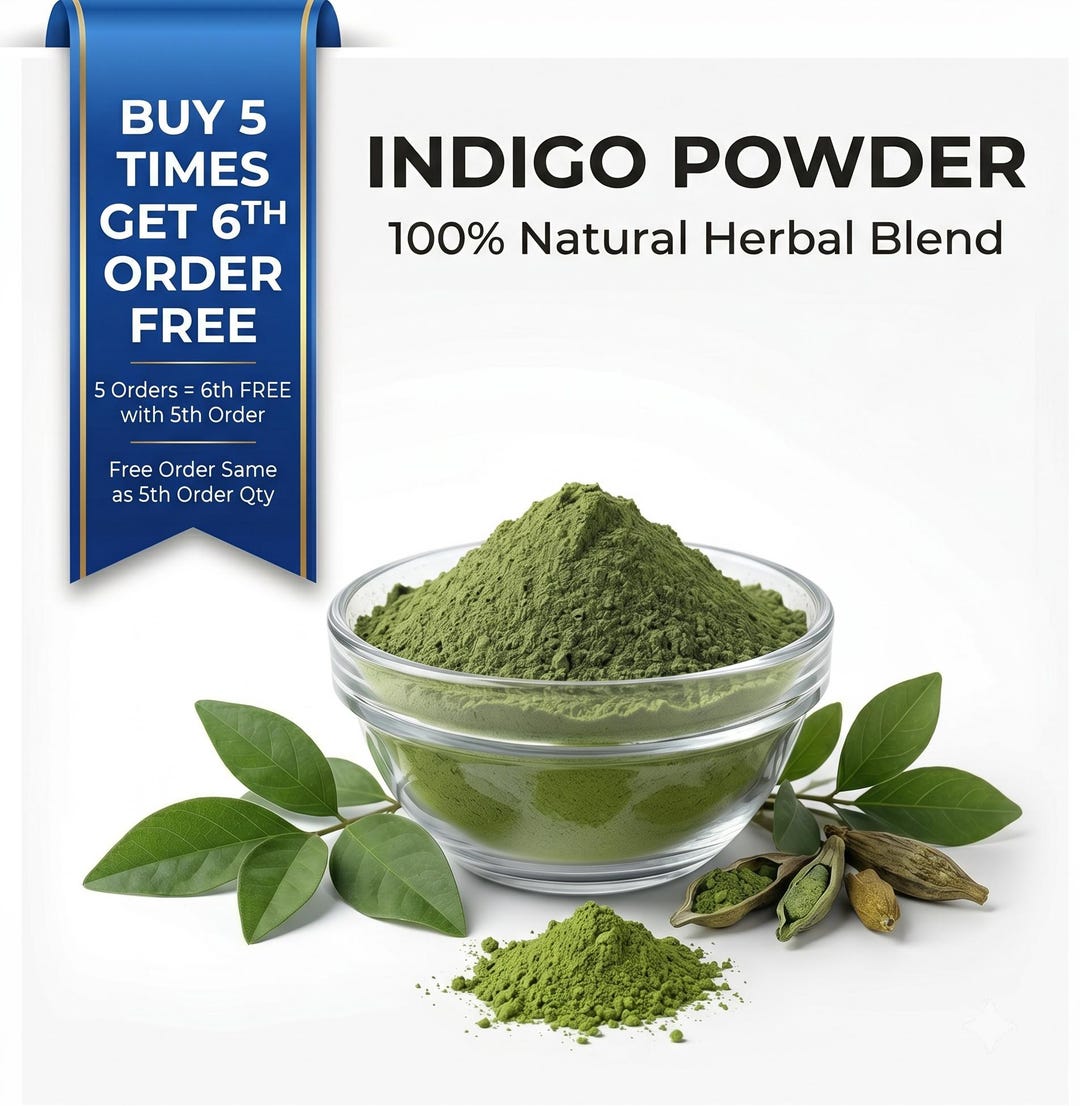 Organic Indigo Powder | Indigofera Tinctoria Leaf Powder | Natural ...