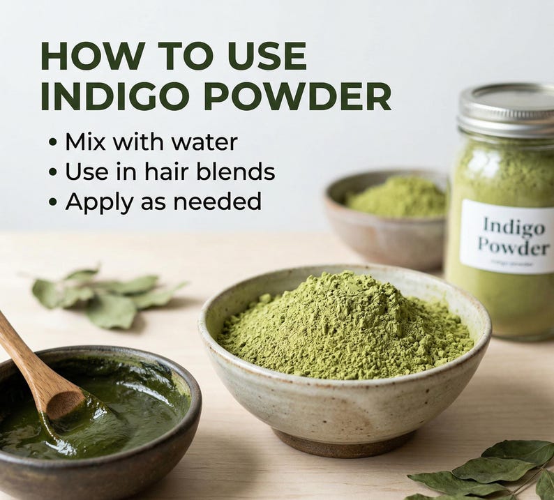 Organic Indigo Powder | Indigofera Tinctoria Leaf Powder | Natural ...