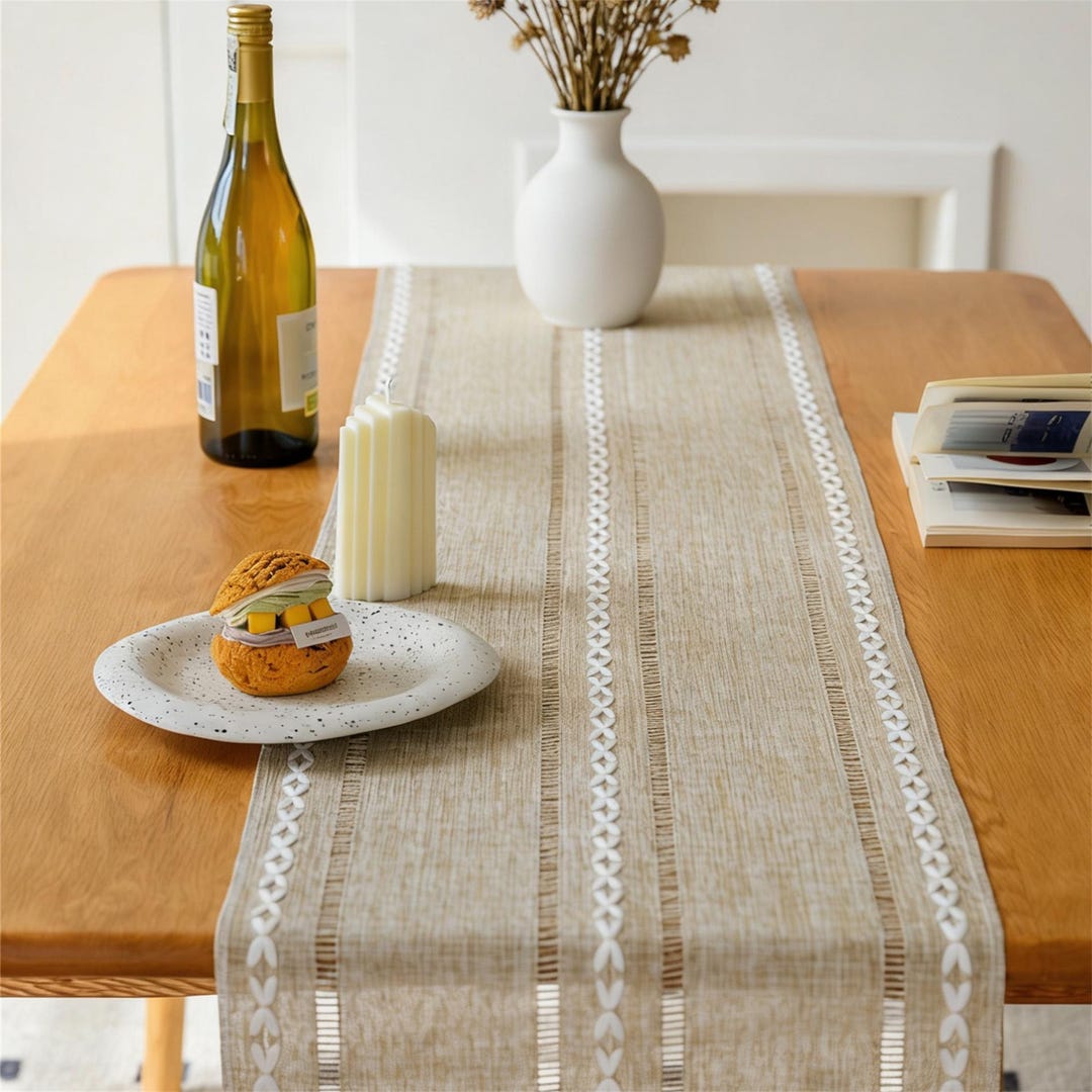 Reversible Table Runner，neutral Desktop Decoration, Rural Farmhouse ...