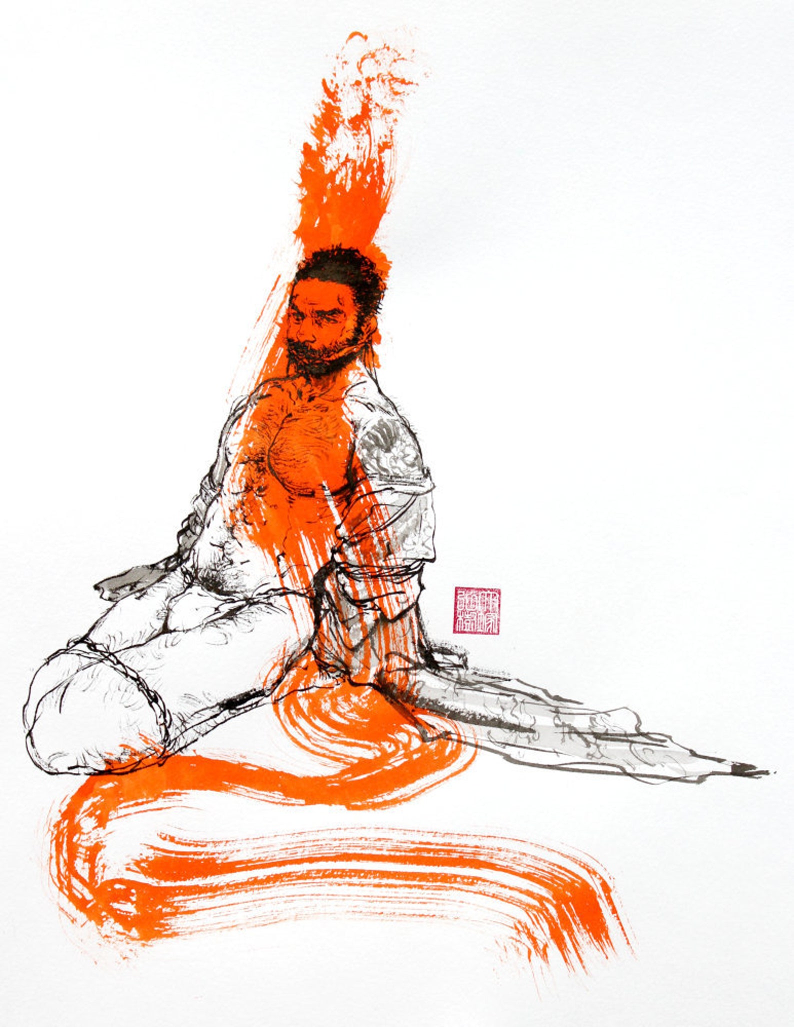 Kimono Shibari Men Seiza - Etsy