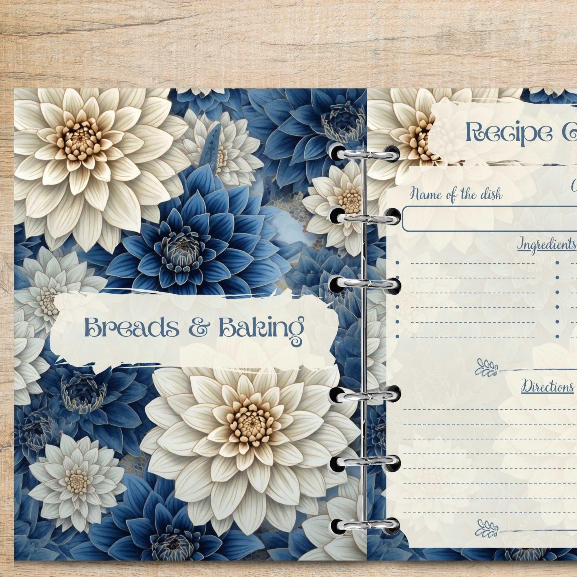 Printable Recipe Book Binder: DIY Family Cookbook Organizer (digital ...