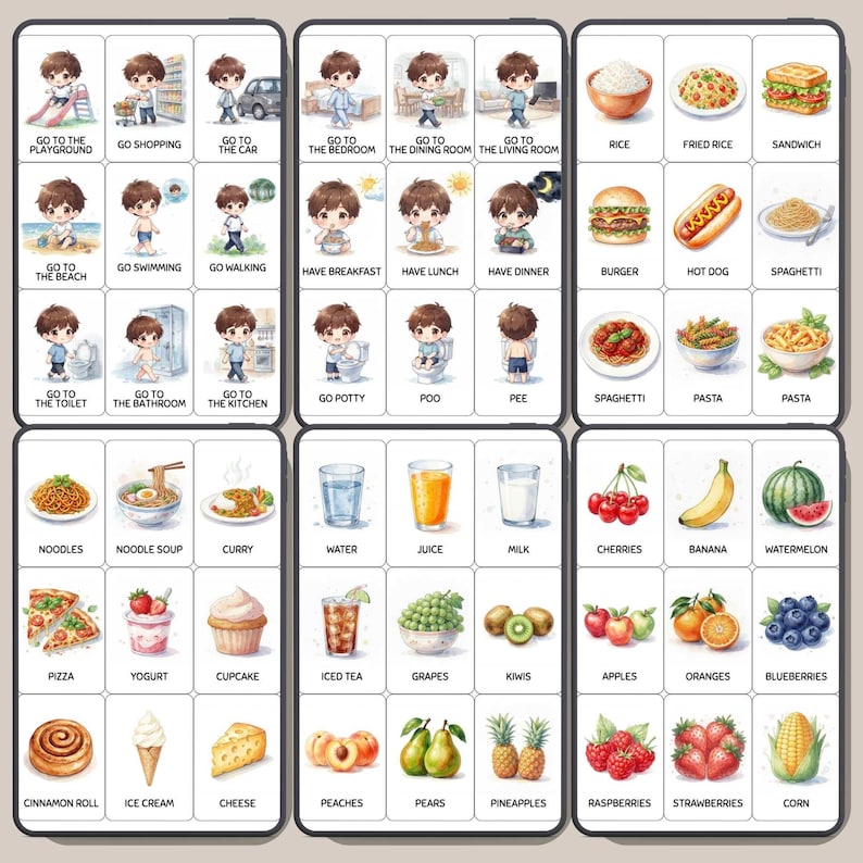 Visual Aids for Autism ADHD Communication Cards: Daily Routine ...