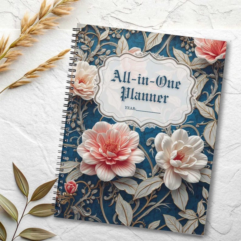 Ultimate Life Planner Printable, ADHD Organizer, Vintage Floral (PDF ...