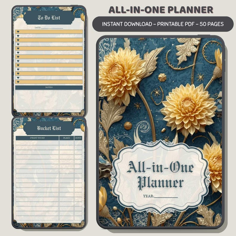 2026 All in One Planner Inserts Printable, ADHD Organizer Journal ...