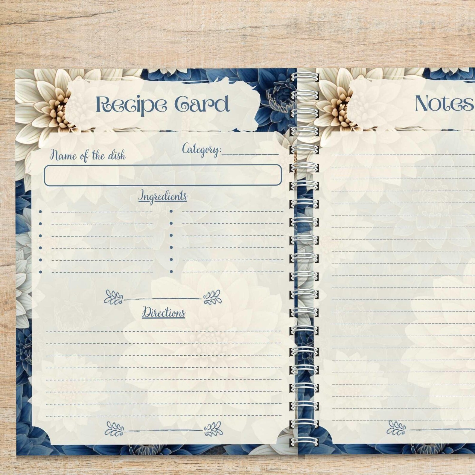 Printable Recipe Book Binder: DIY Family Cookbook Organizer (digital ...