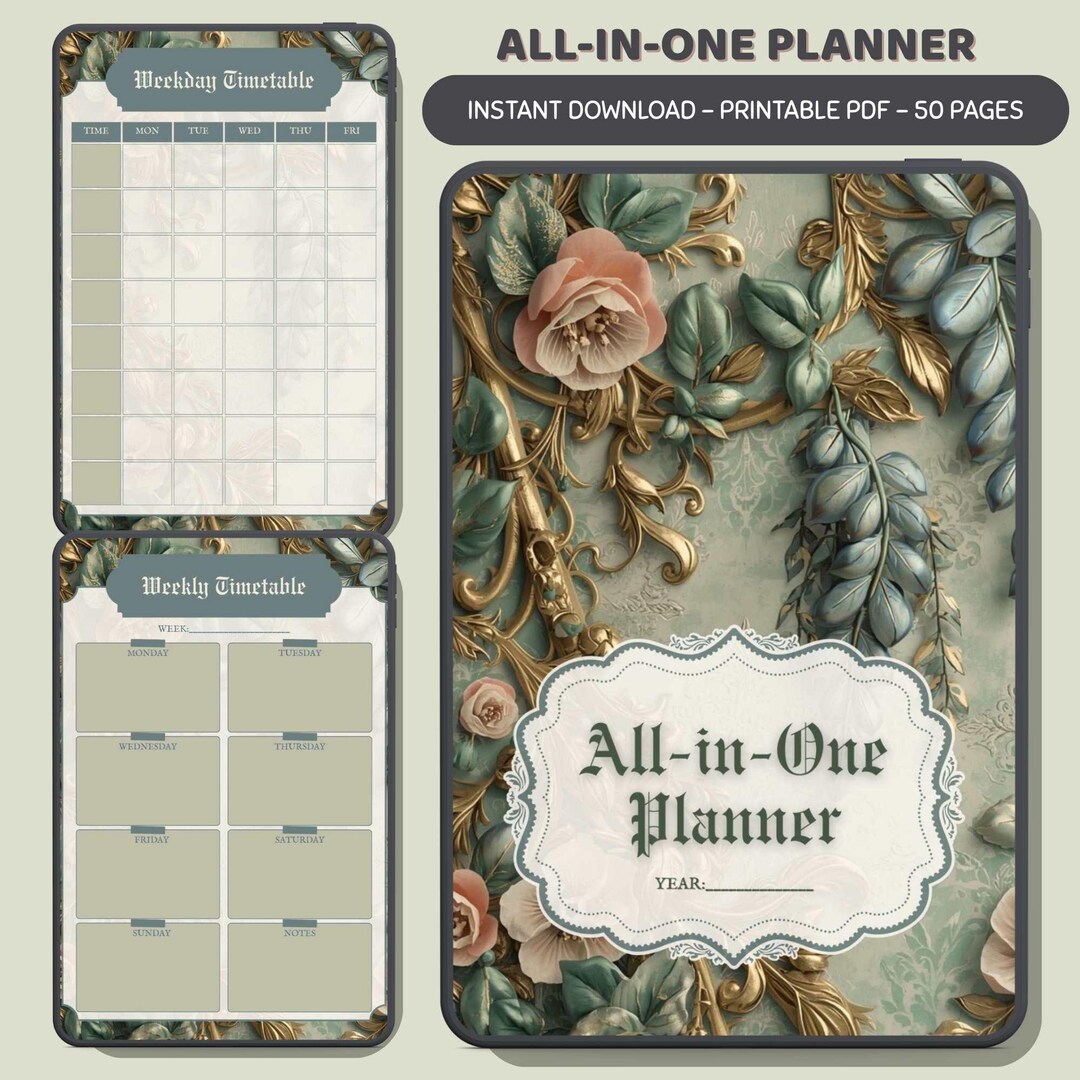 2026 All in One Planner Printable, Ultimate Life Journal Bundle ...