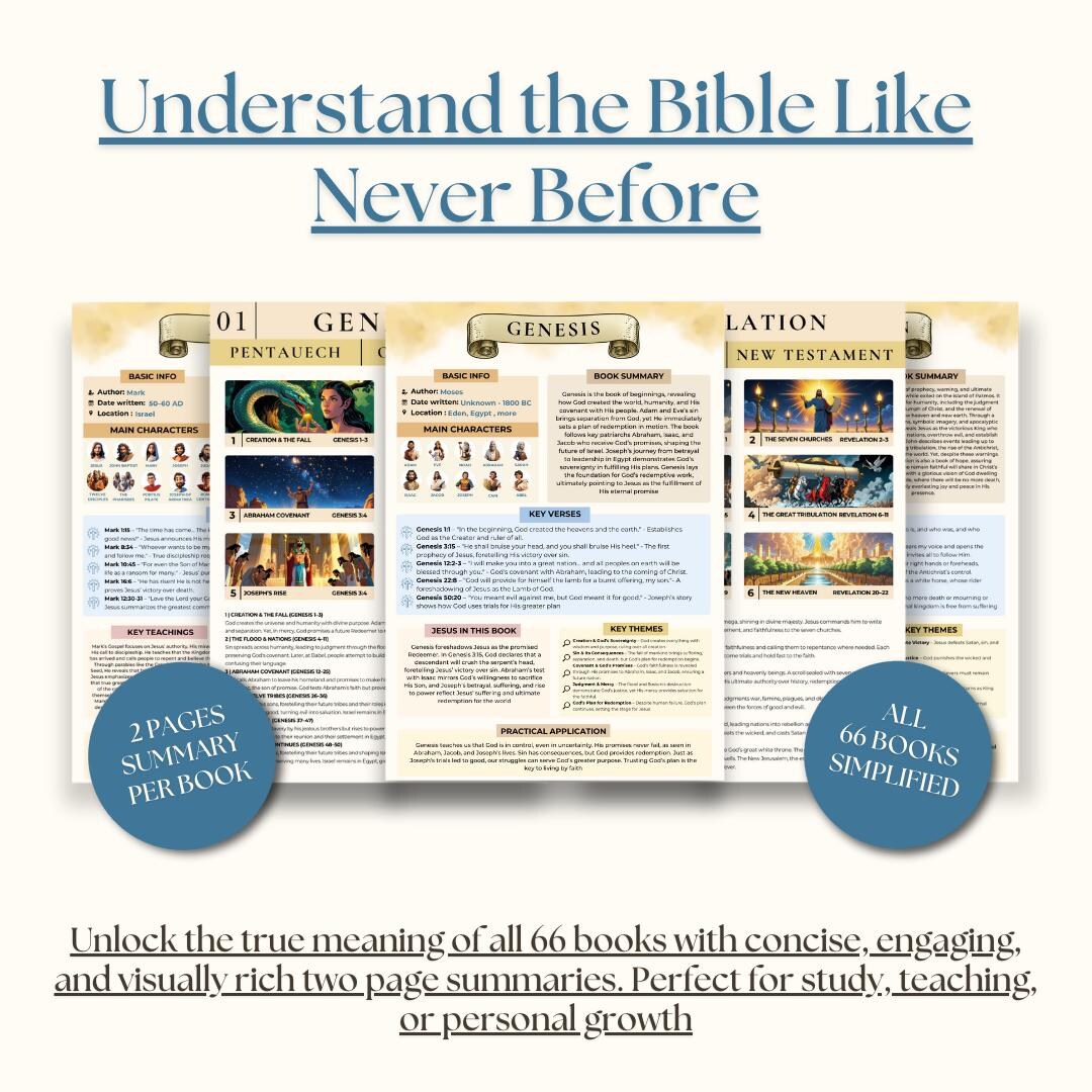 Bible Made Simple Bible Made Easy Study Guide PDF Printable Illustrated ...