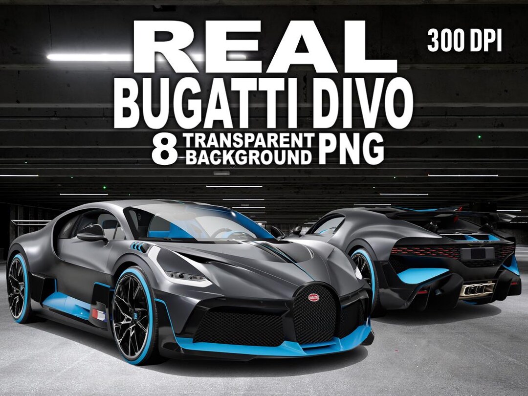 Bugatti Divo Hypercar PNG: 8 Transparent Backgrounds (300 DPI) - Etsy
