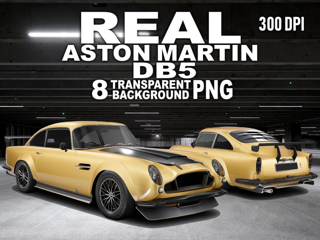 Aston Martin DB5 Clipart Set | Classic Car PNG, 2K Resolution - Etsy