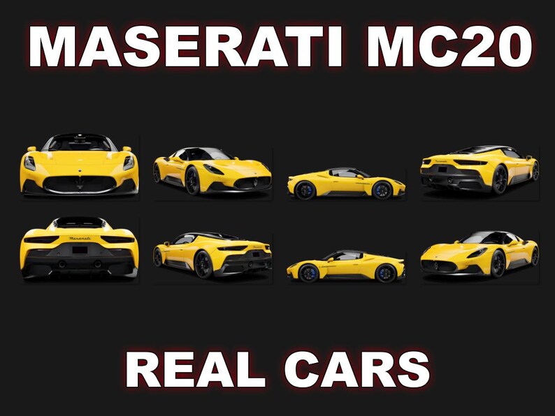 Maserati MC20 Clipart PNG: Transparent Background, High-resolution - Etsy