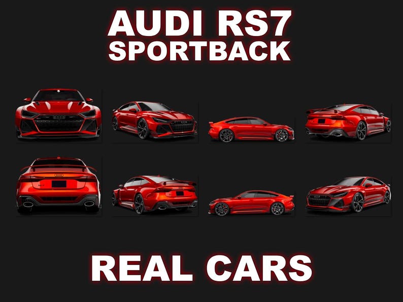 Audi RS7 Sportback PNG Clipart, Transparent Background (300 DPI) - Etsy