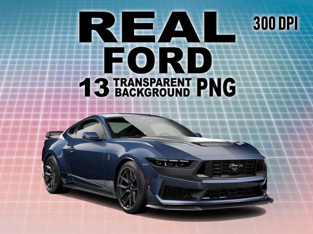 Ford Car Clipart Bundle: 13 Realistic PNG Graphics (digital Download ...