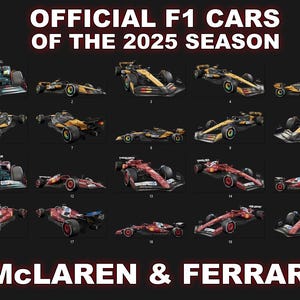 F1 Drivers & Cars 2025 PNG Mega Pack: Transparent Files - Etsy