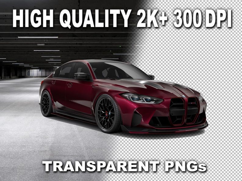 BMW M3 CS 2023 Car Clipart, Transparent PNG (digital Download) - Etsy ...
