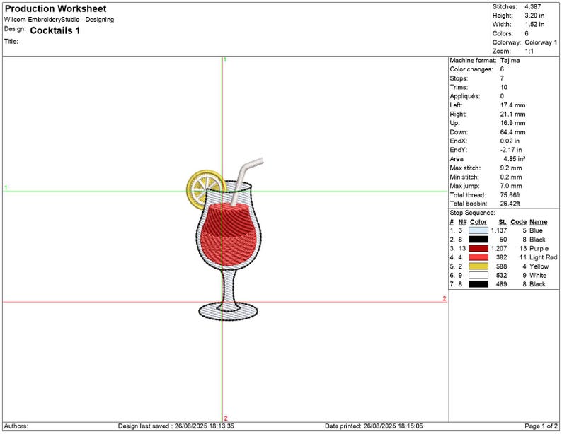Cocktail Embroidery Design Set: Summer Drinks Decor (digital EMB Files ...
