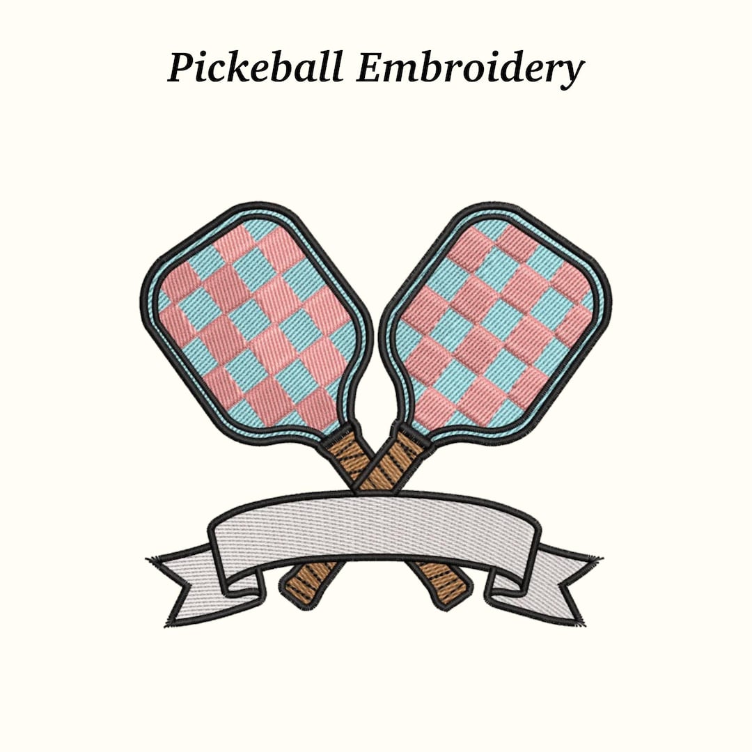 Pickleball Embroidery Design – 3 Sizes – EMB Files Included – Instant ...