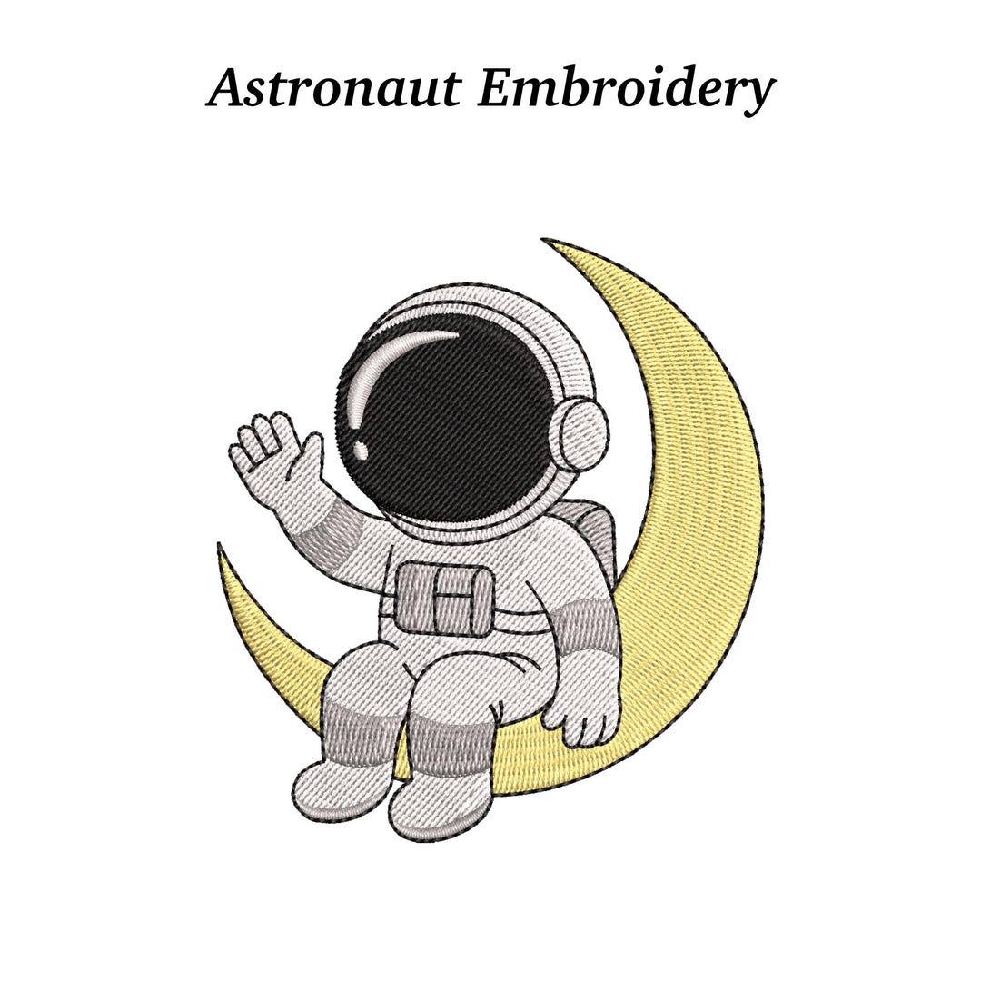 Astronaut Embroidery Design – Space Baby – EMB File Included - Etsy