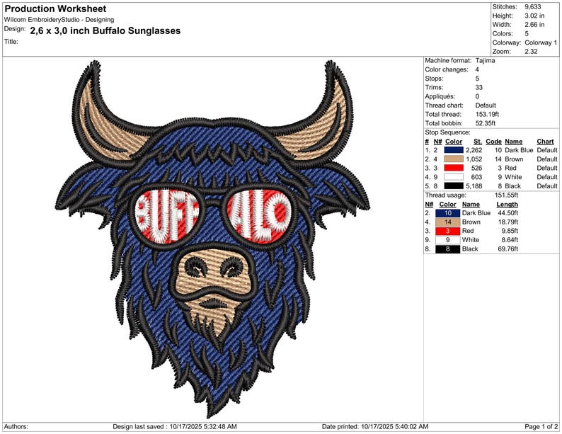 Buffalo Football Embroidery Designs Set, 4 Styles of Buffalo Mascot EMB ...