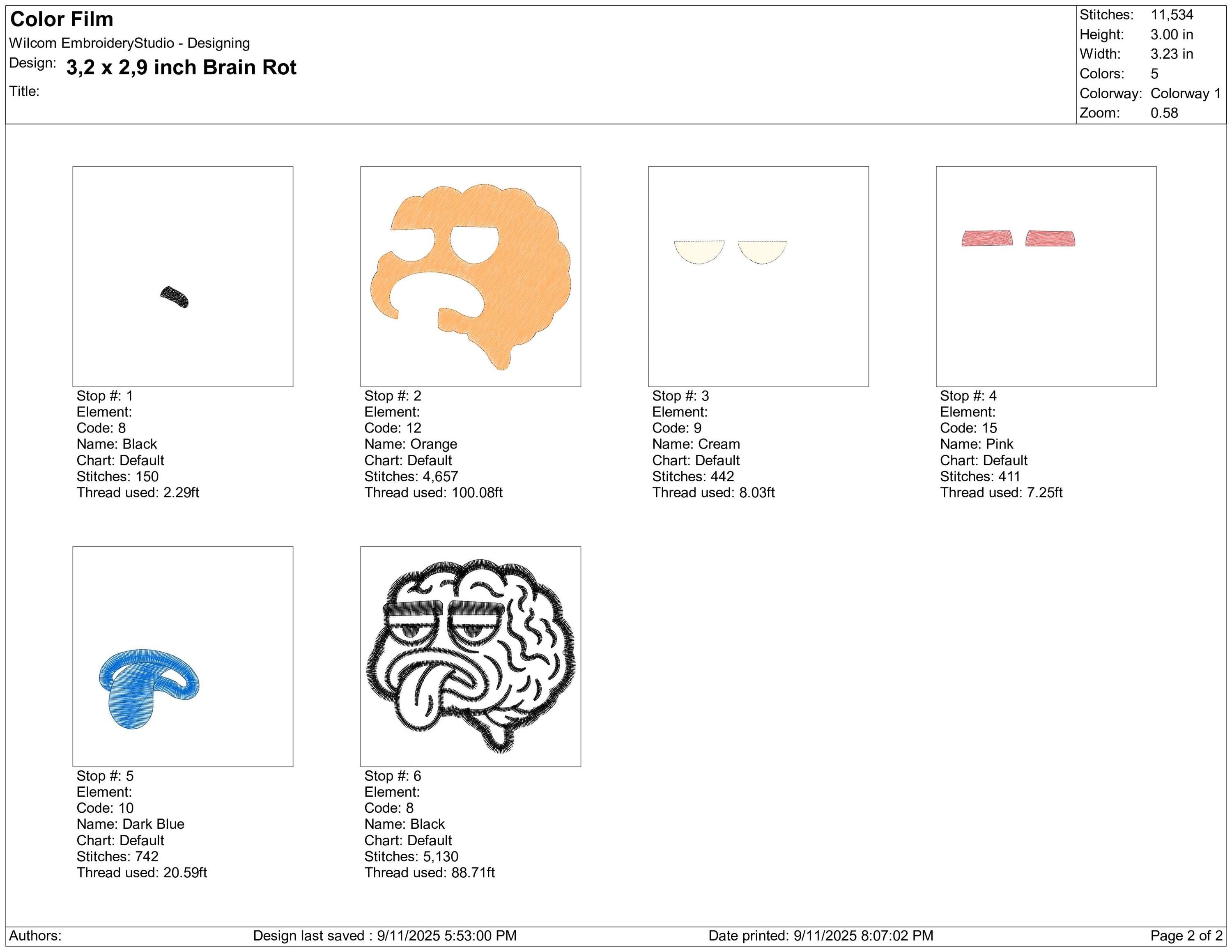 Brain Rot Embroidery Design: Funny Meme Pattern (EMB Files) - Etsy