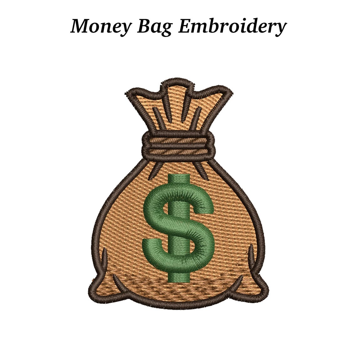 Money Bag Embroidery Design: Lucky Dollar Symbol (EMB Included) - Etsy