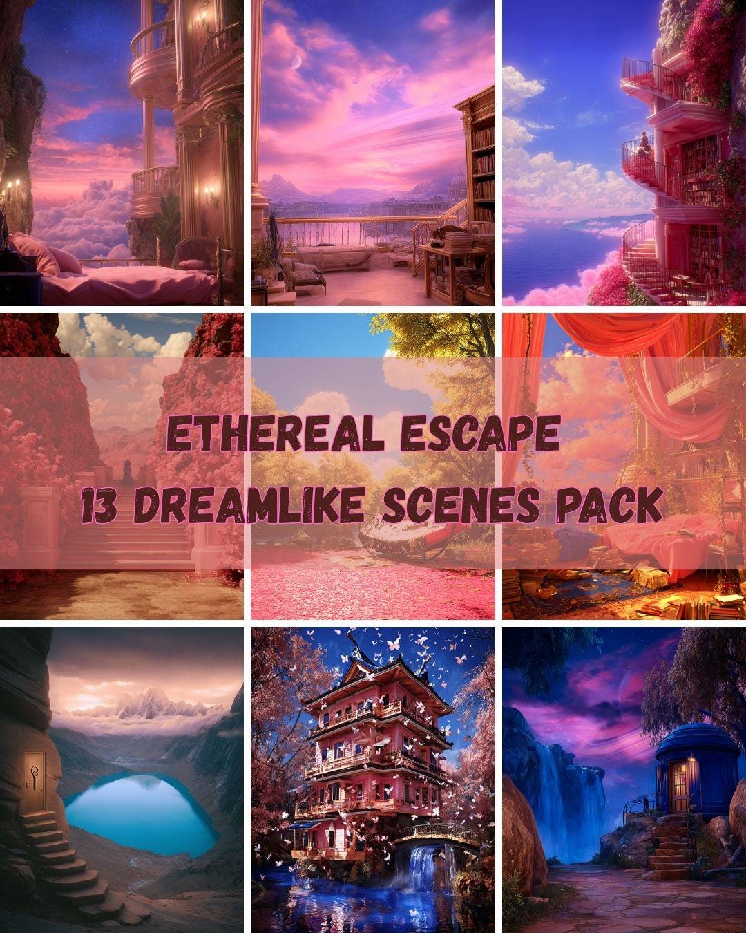 Ethereal Space 13 Dreamlike Scenes Pack - Etsy