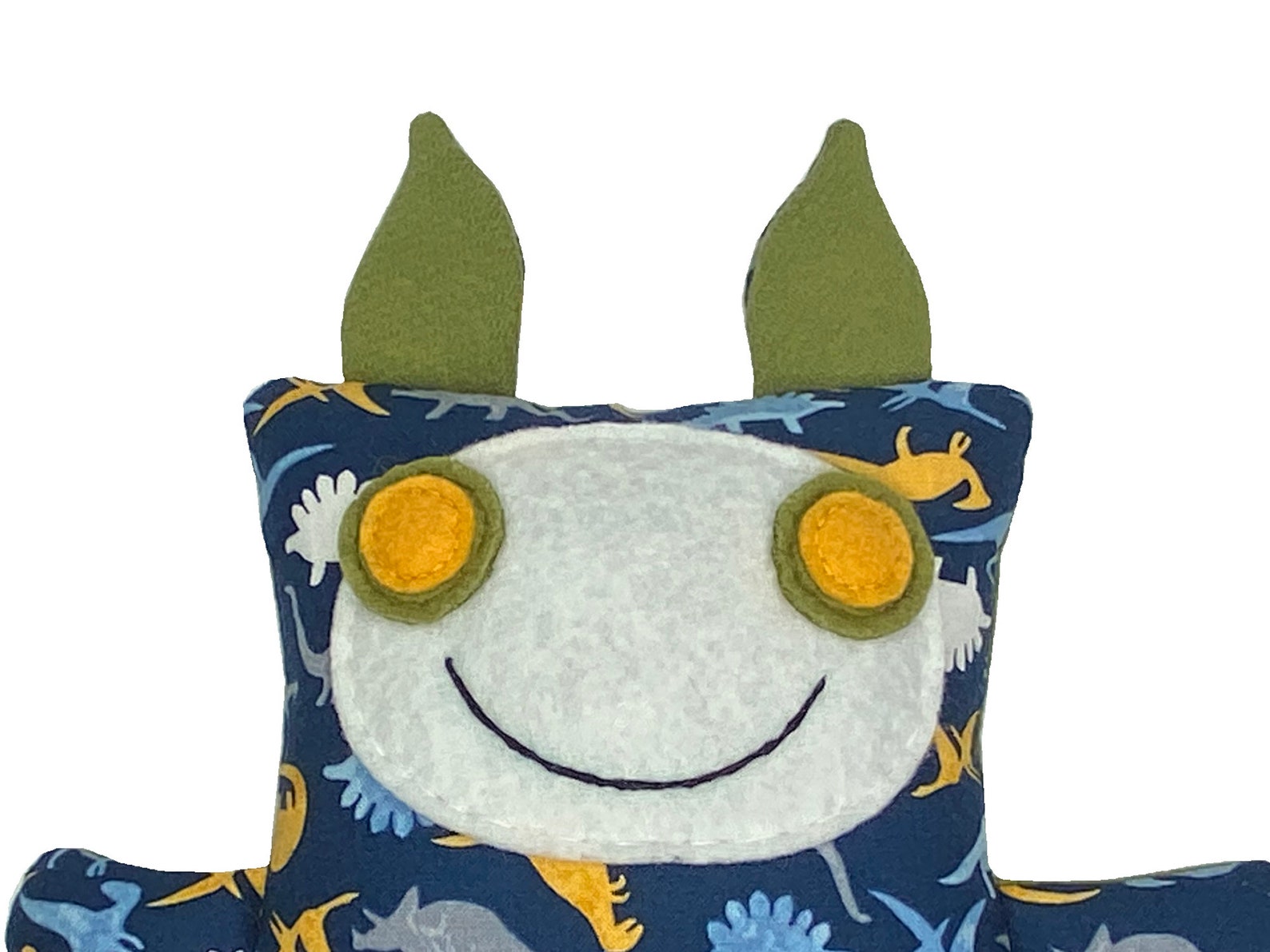 Monster Stuffie Friendly Monster Doll Plush Dino Doll - Etsy