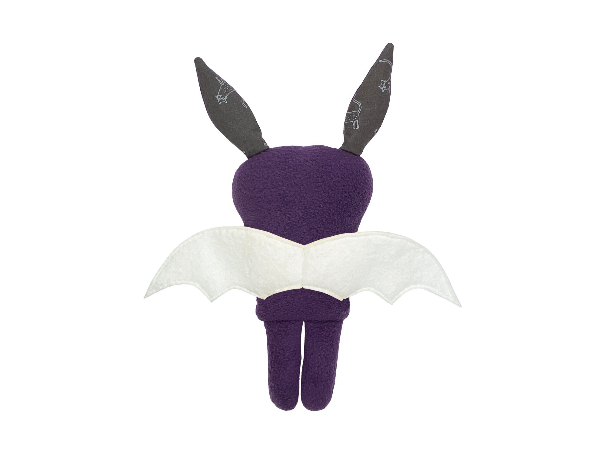 Stuffed Bunny Bat, Winged Bunny Rabbit, Plush Animal, Fabric Monster ...