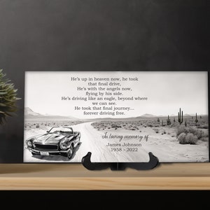 Personalized Classic Car Memorial Tile: Bereavement Gift - Etsy