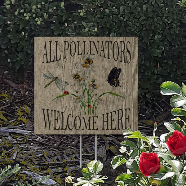 Pollinator Sign - Etsy