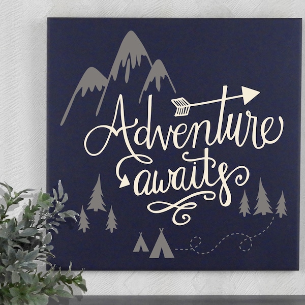 Adventure Wood Sign - Etsy