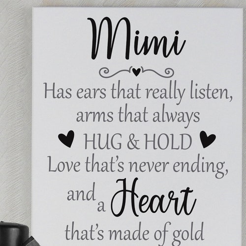 Mimi Gift Grandma Personalized Mother Day Gift for Mimi - Etsy