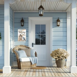 Rustic Elegance Wooden welcome Birdhouse & Bluebird Porch Sign Board ...